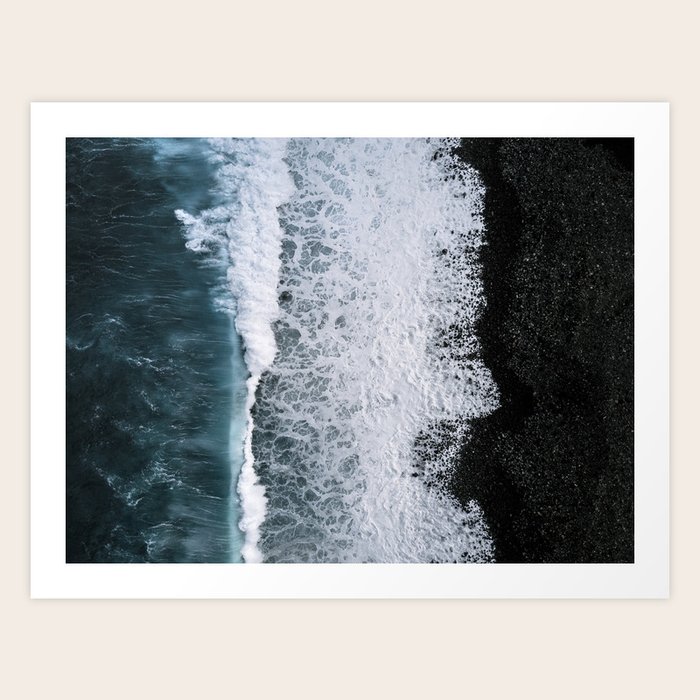 beach from above waves