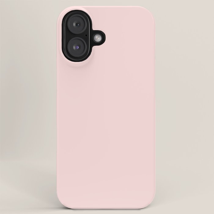 solid light pink phone case