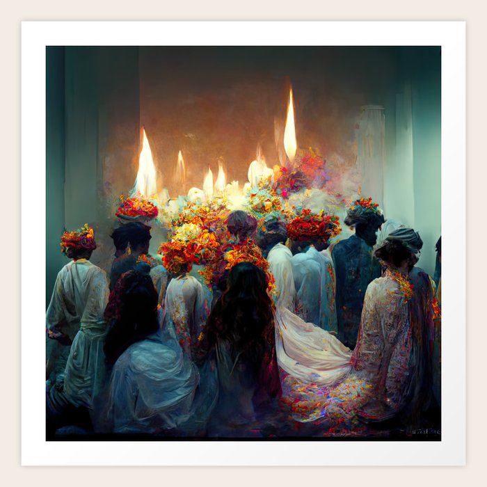 Pentecost Art Print by Merrick Ai | Society6