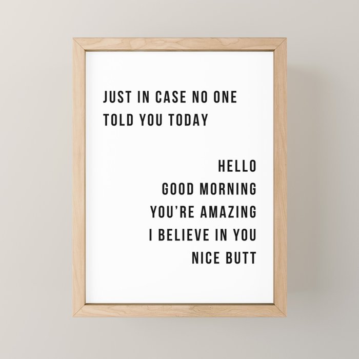 just be nice print