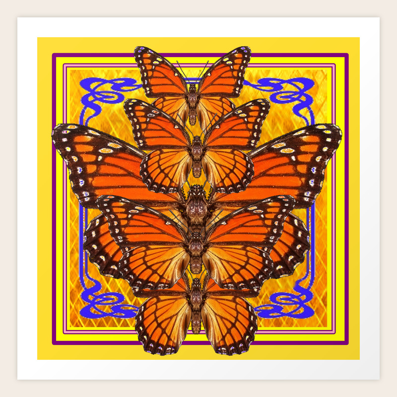 5x7 Folded Nature Notecard with Original Close-Up Monarch#6 Photo ...