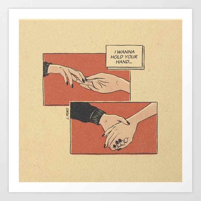 holding hands print