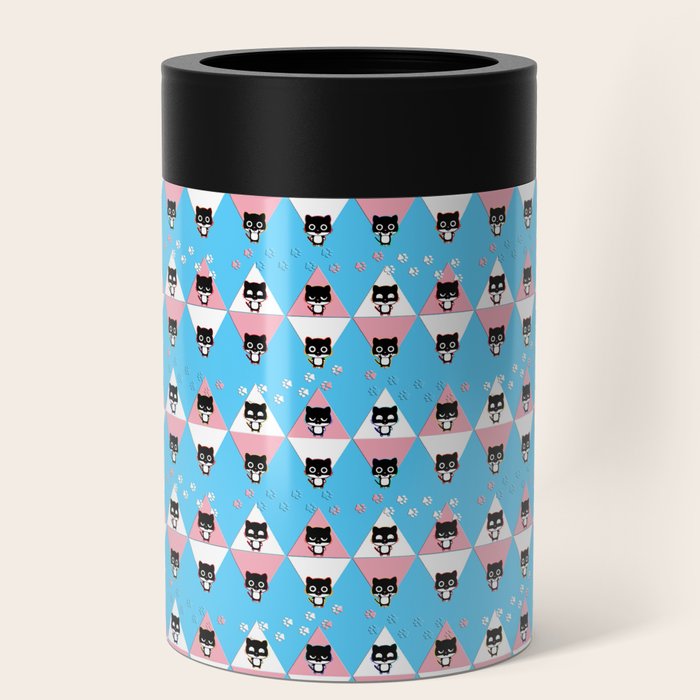 Pattern Of Lgbt Cats And Trans Pride Flag Colors Can Cooler By