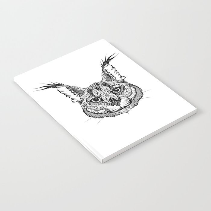 CARACAL / LYNX head. psychedelic / zentangle style Notebook by ... CARACAL / LYNX head. psychedelic / zentangle style Notebook by ...