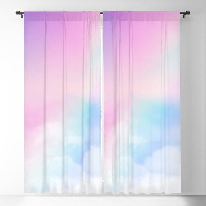 Pretty Rainbow Blackout Curtain by nlmiller07art | Society6