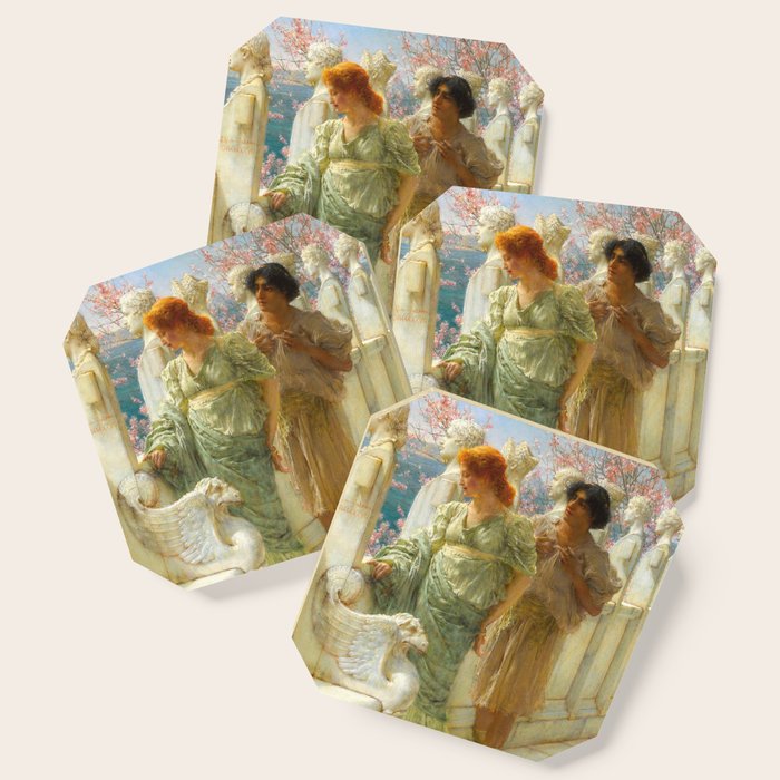 Sir Lawrence Alma-Tadema "Past And Present Generations" Coaster by ...