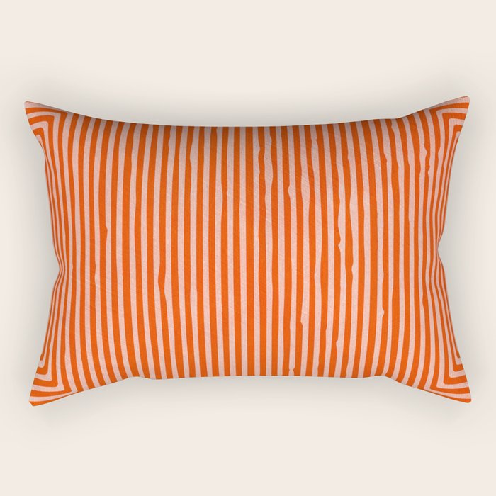 orange rectangle cushion