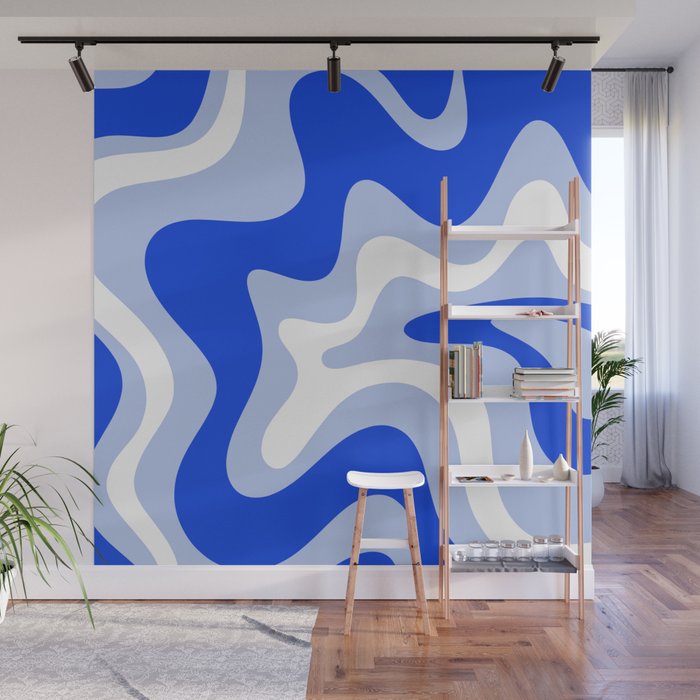 Royal Blue Swirl Design