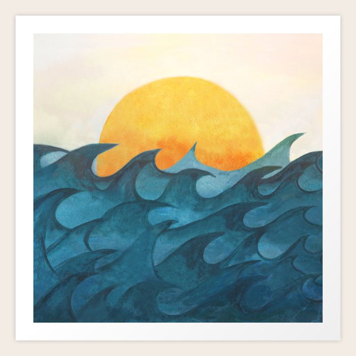 Sunrise Art Print by Nadja | Society6