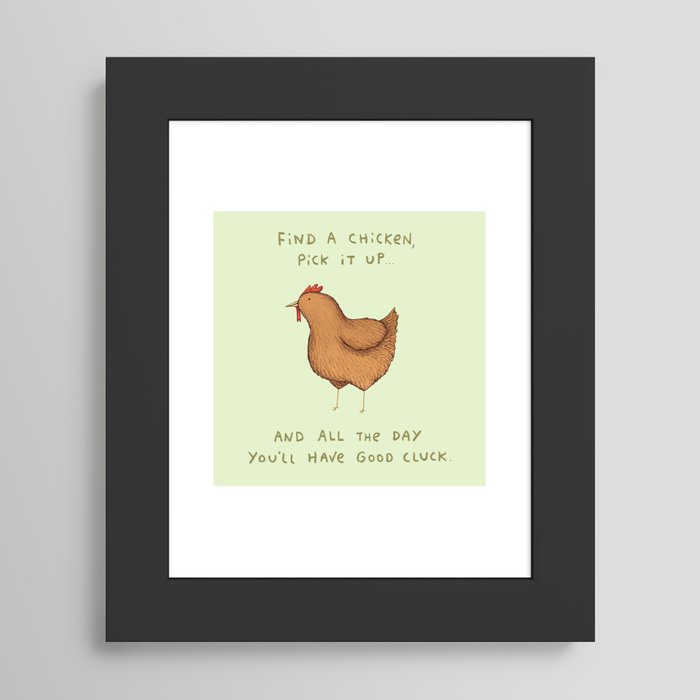 Good Cluck Art Print by Sophie Corrigan | Society6