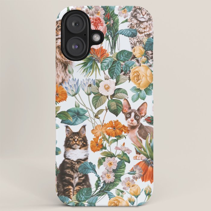 cute cat pattern phone case