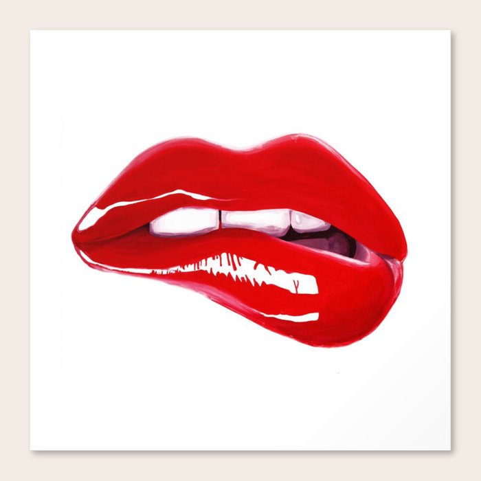 red lips artwork