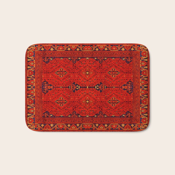 oriental pattern bath mat