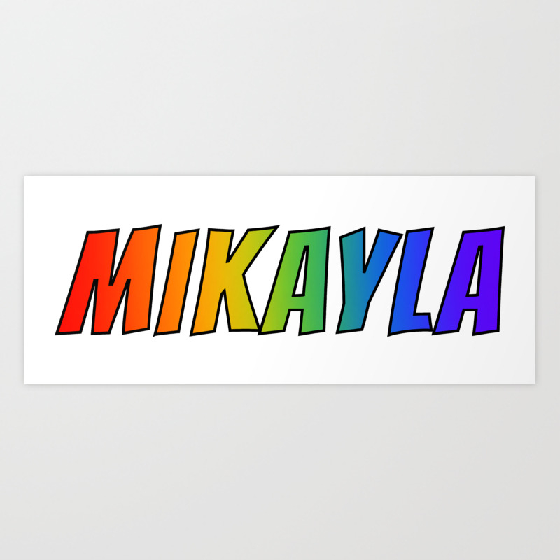 The Name Mikayla In Glitter
