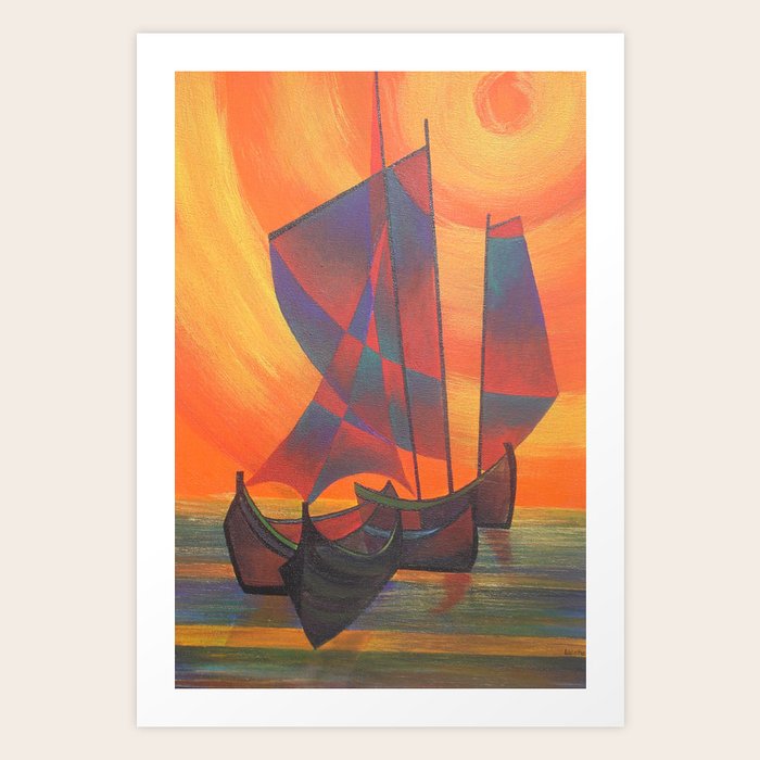 Ochre Red Sails