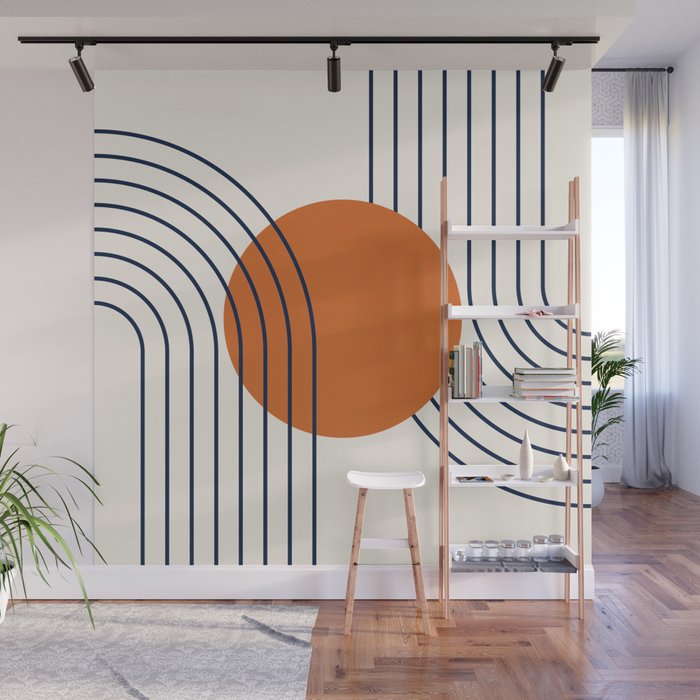 geometric lines wall design