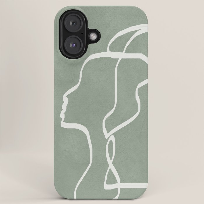 abstract faces phone case