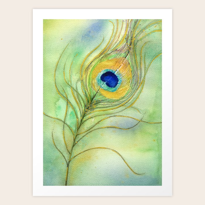 Abstract Feather Painting