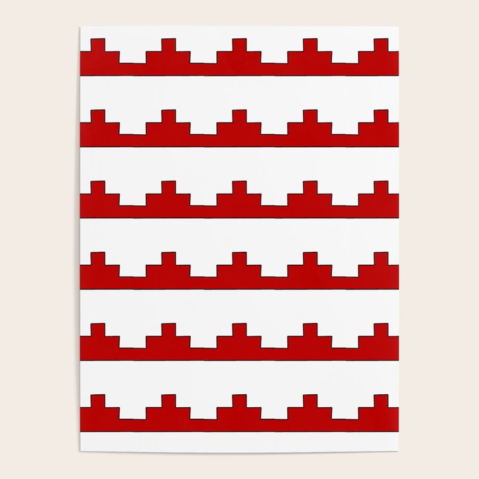 Heraldic – embattled grady- Coupé pigeonné Poster by oldking | Society6