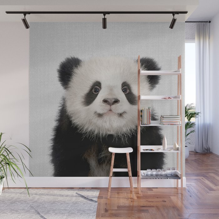Panda Bear - Colorful Wall Mural by Gal Design | Society6