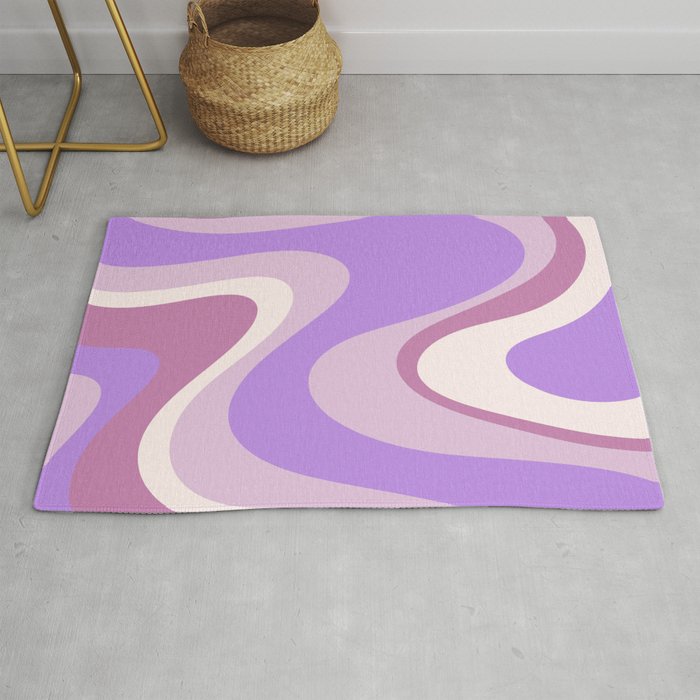 light purple patterned rug
