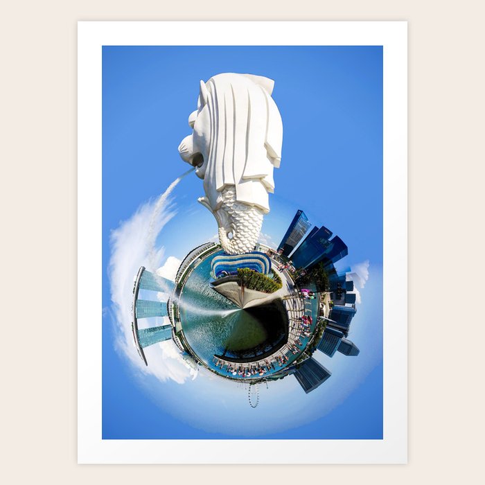 Singapore, The Merlion Art Print by John Seaton Callahan | Society6