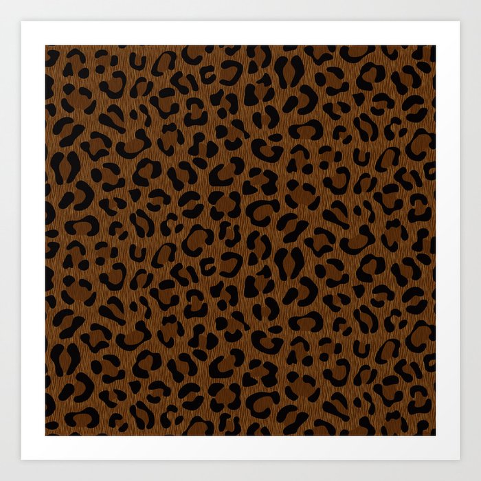 Leopard Print - Dark Art Print by Mia Valdez | Society6