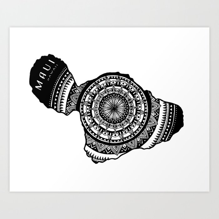 Hawaiian Islands Tattoo Tribal