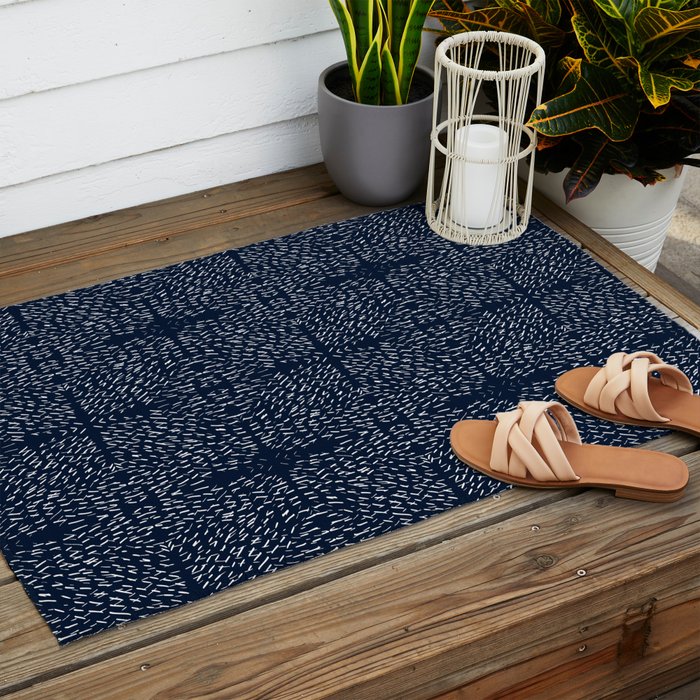 blue celestial rug