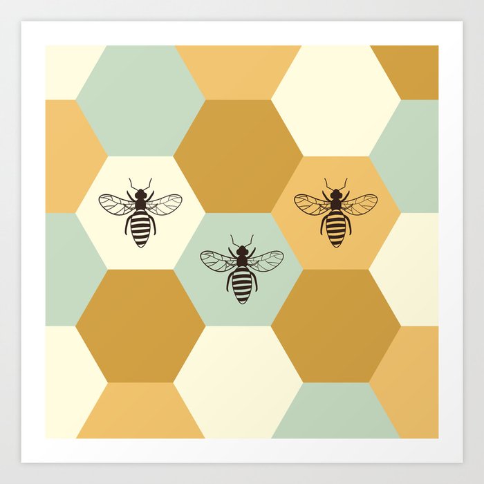 printable beehive pattern