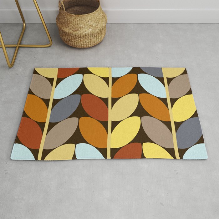 leaf pattern rugs