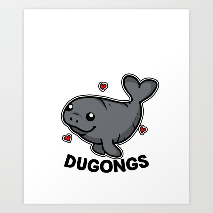 Cute Dugong Drawing