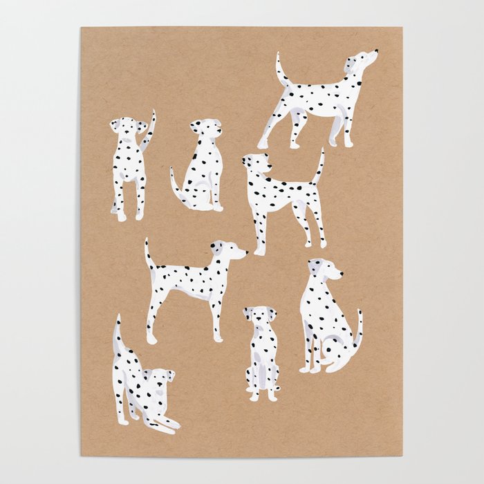 Dalmatians Poster by Sabina Fenn Illustration | Society6