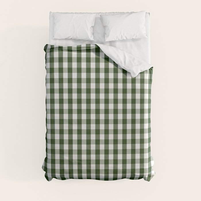 gingham check bedding