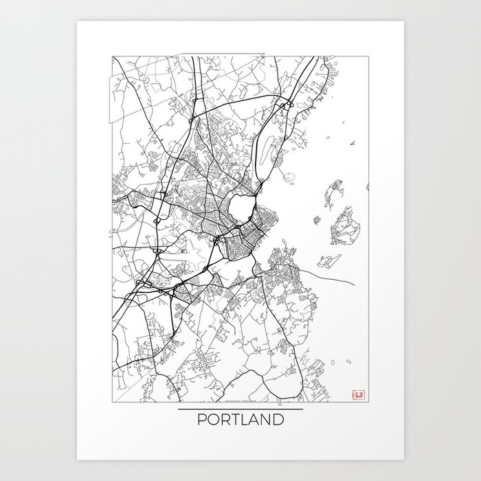 Portland, Me Map