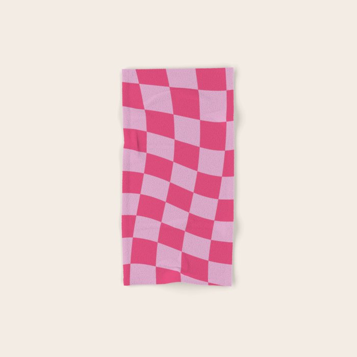 wavy checkered pattern pink