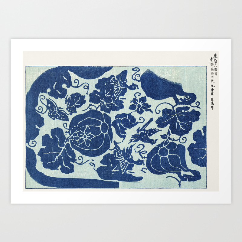 Vintage Swans Print Japanese Exhibition Poster Japanese Woodblock Wall ...