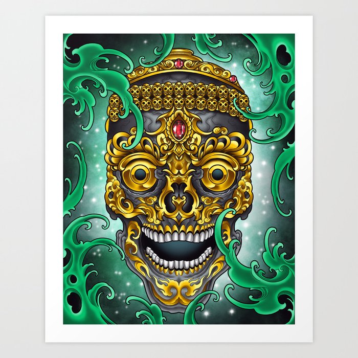 Tibetan Skull Art