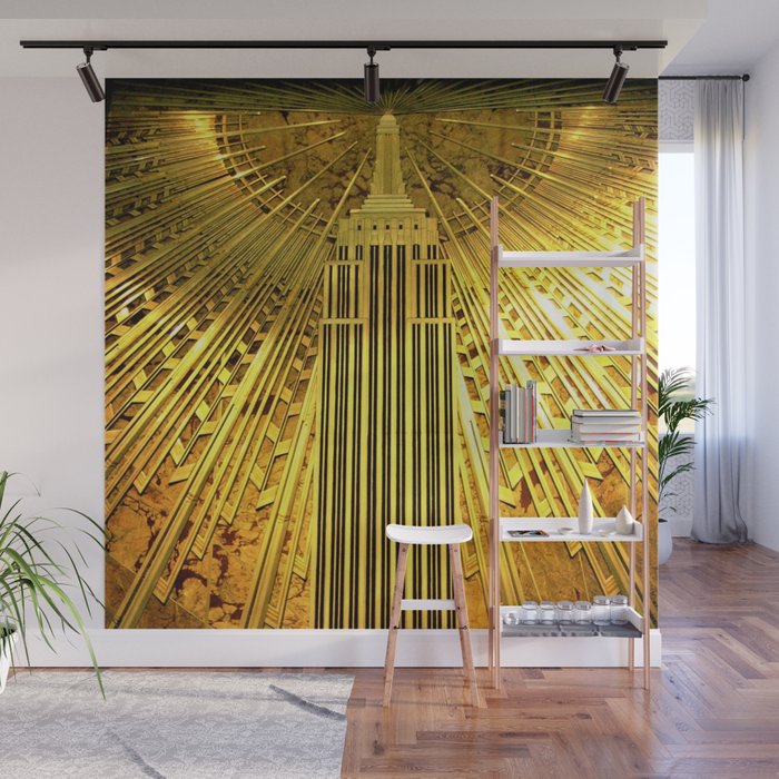 sunburst mural