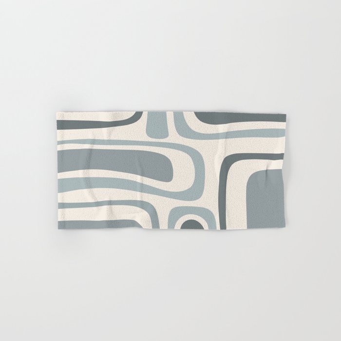 light grey patterned towels