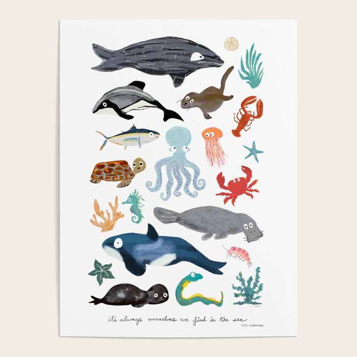 Ocean Sea Creatures Posters