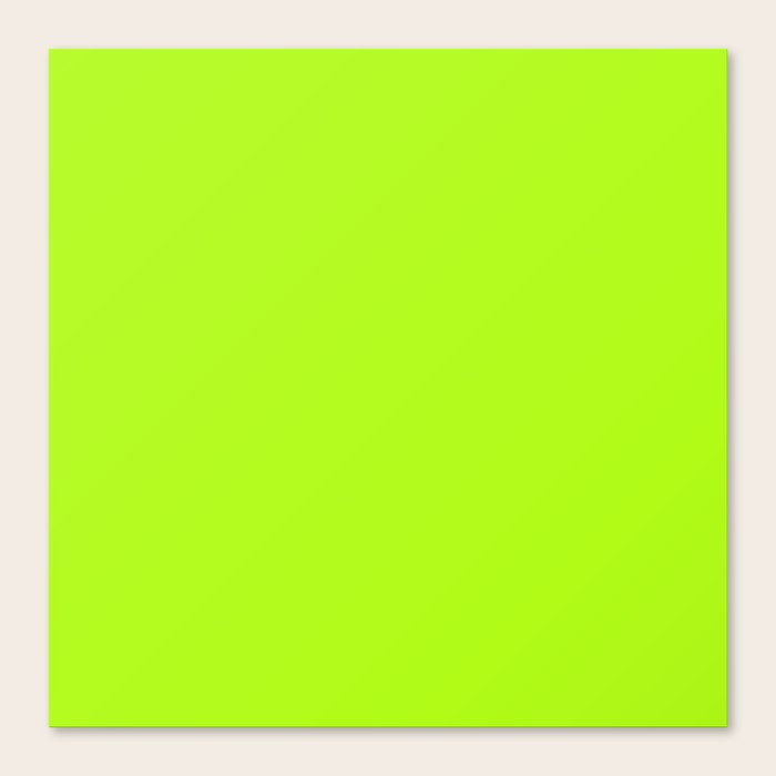 Solid Bright Green Yellow Neon Color Canvas Print by PodArtist | Society6