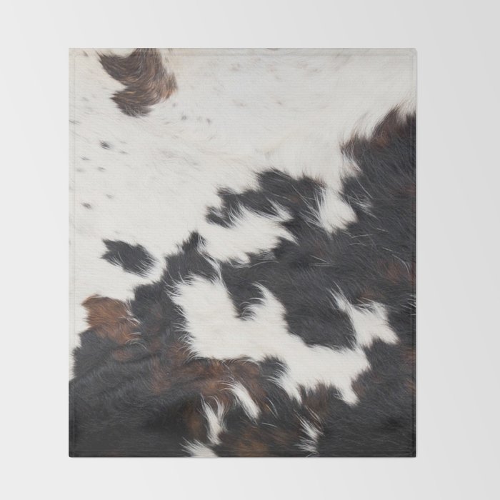 cowhide pattern blanket