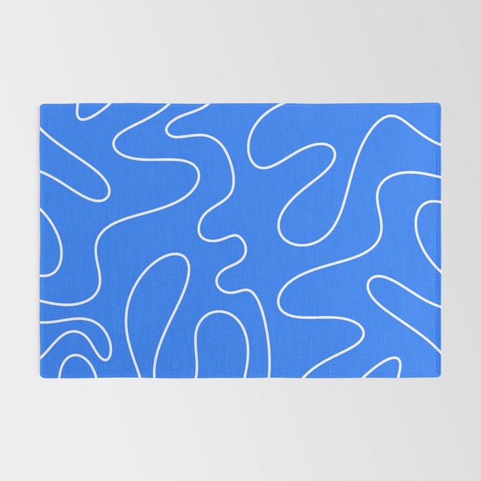 squiggle pattern rug