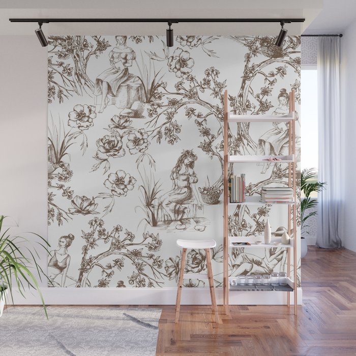 french wall murals