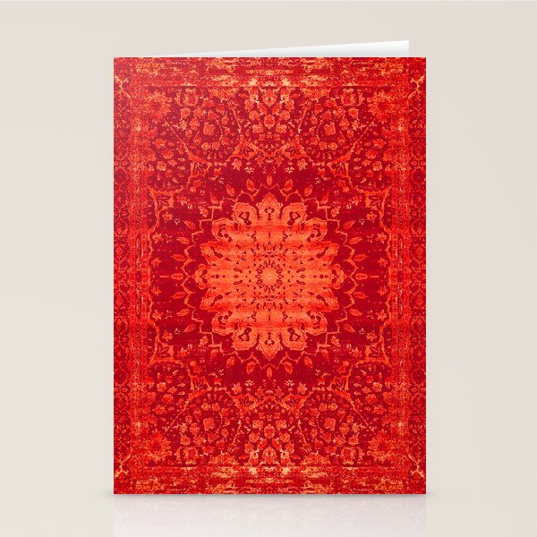 Orange Heritage Oriental Traditional Tribal Moroccan Style Stationery ...