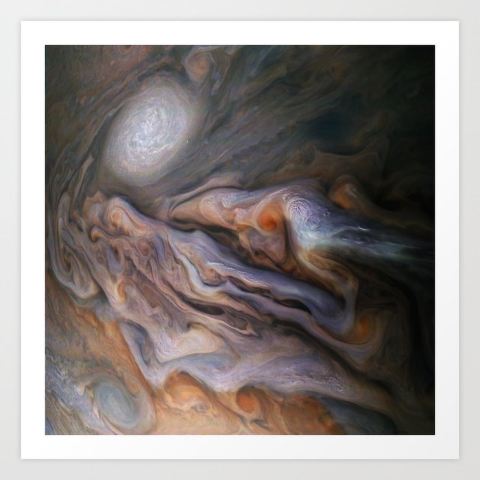 19 Nasas Juno Spacecraft Has A Close Encounter With Jupiter Art Print