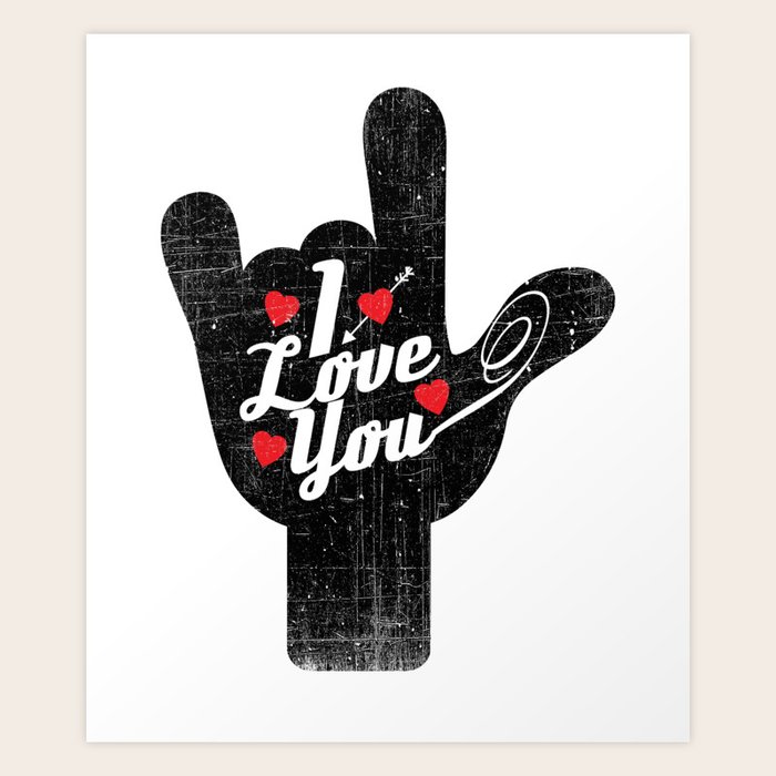 Asl I Love You Drawing