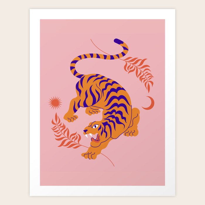 Chinese Tiger Print