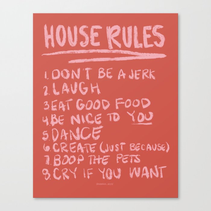 house rules print